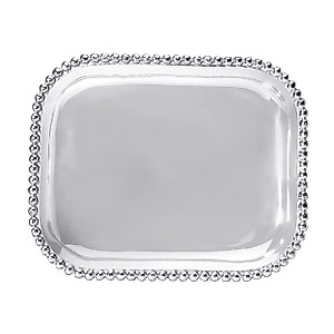 Mariposa Pearled Rectangular Platter