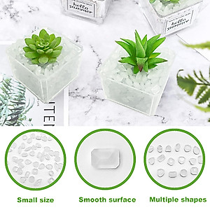 1000pc Glow in The Dark Rocks Outdoor Decorative Stones Glowing Pebbles for Aquarium Decoration, Driveway & Garden, White