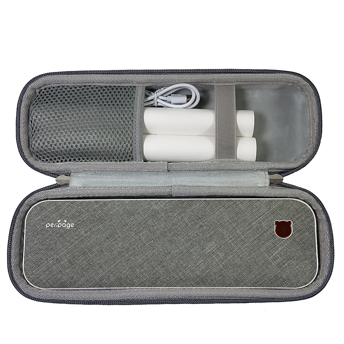 Carrying case with Handle for Portable Printers of IOOIOO Peripage A40, A40 Plus, D210, Munbyn ITP01, ITP01P, Jadens PD-A4