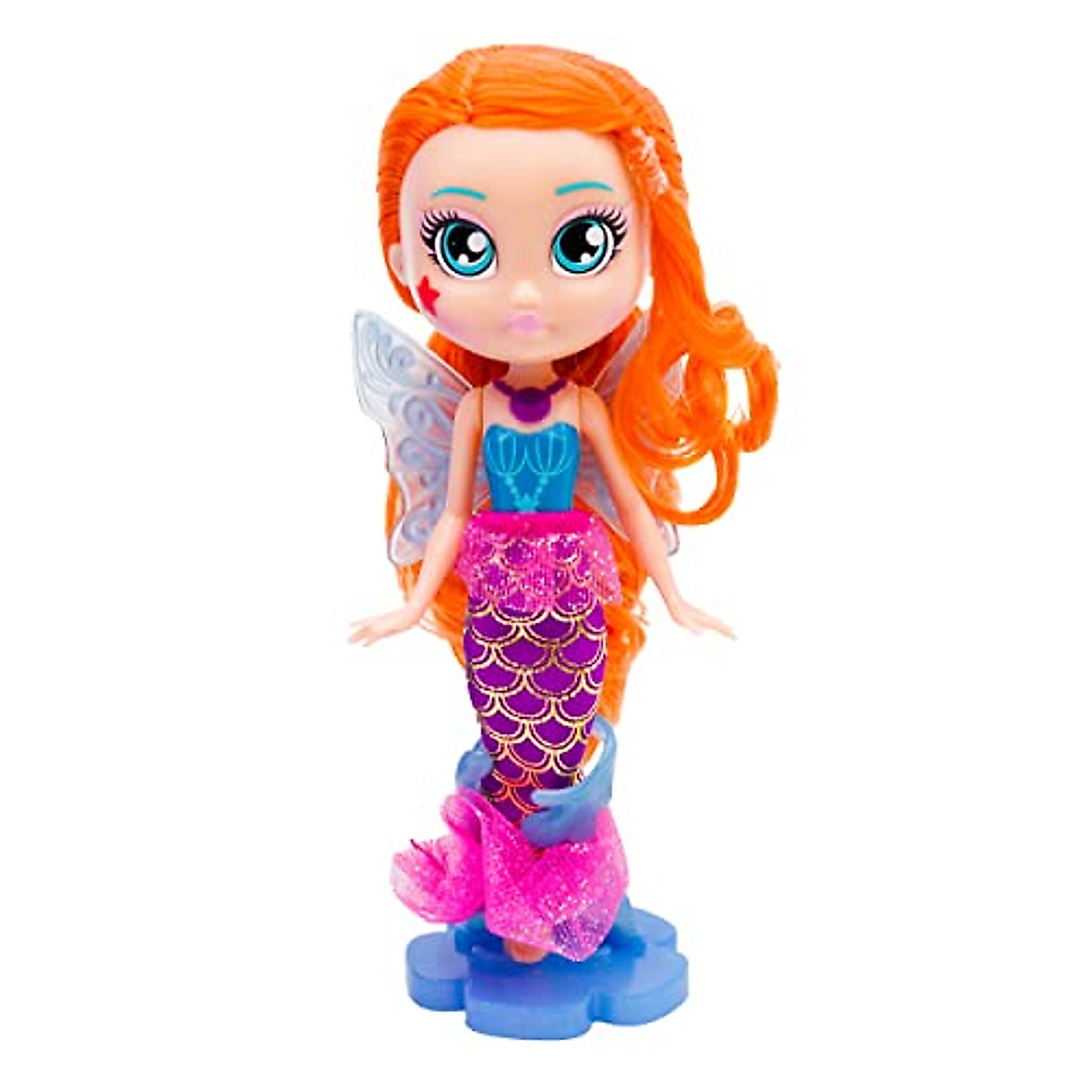 Bright Fairy Friends BFF Mermaid Doll with Color Change Wings, 4 Surprise Mermaid Accessories, Motion Activated Light up Jar, Ideal Nightlight for Kids, Gifts for Kids 3 Years and Older