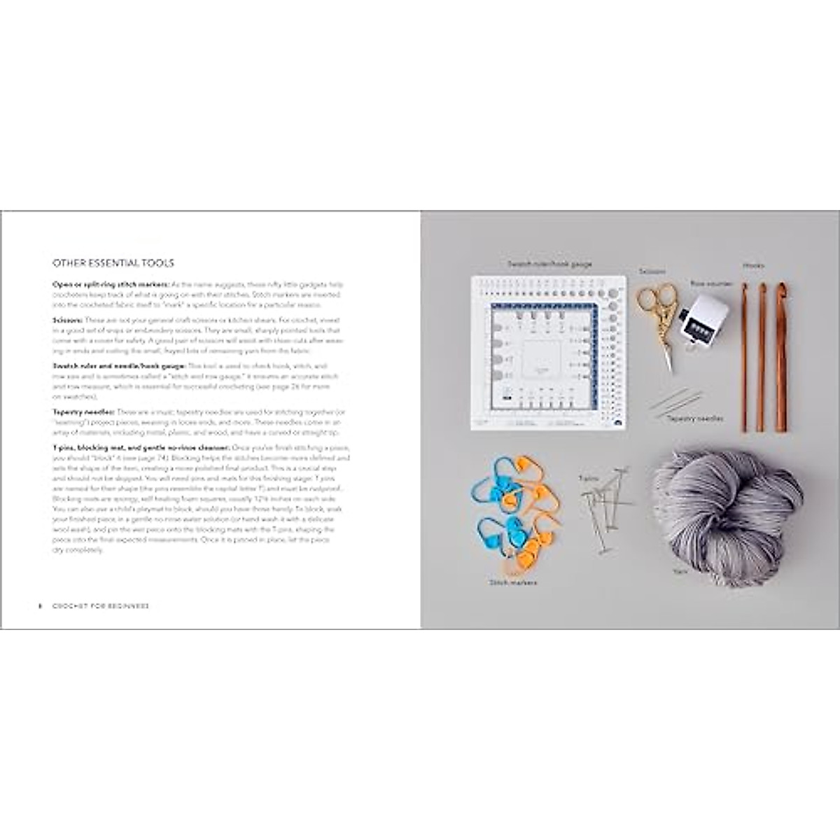 Crochet for Beginners: A Stitch Dictionary with Step-by-Step Illustrations and 10 Easy Projects