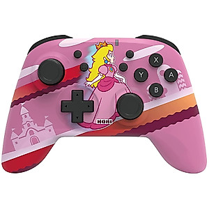 HORI Wireless HORIPAD (Peach) Pro Controller for Nintendo Switch - Officially Licensed By Nintendo