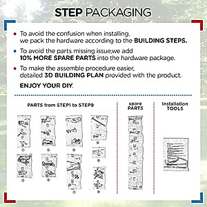 Dolphin Playground DIY Swing Sets for Backyard, Wooden Swing Set Outdoor for Kids with Trapeze Swing Bar and 2 Belt Swings, Heavy Duty Playground Accessories, Suitable for Any Swing Replacements