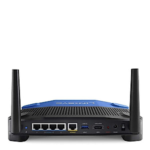 Linksys Dual Band Smart Wi-Fi Router, Blue/Black