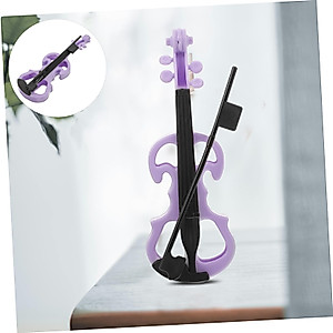 BESPORTBLE 10pcs Violin Ornaments Toy Musical Instrument Model Small House Violin Plastic Violin Model Decorative Violin Model Mini House Violin Mini Violin Adornment Violin Craft Purple Abs