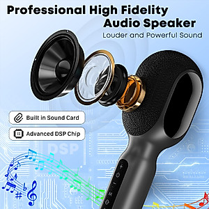 Stage SingFree Karaoke Microphones Metal Gray and Metal Red