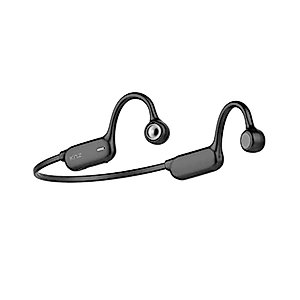 KNZ EZPZ 5.1 Bluetooth Over Ear Air Conduction Headphones, Sports, Outdoor Activities and Children, Built-in Microphone, Lightweight, Sweat/Splash Proof, 8 Hrs Music Play, USB-C Charging (Black)