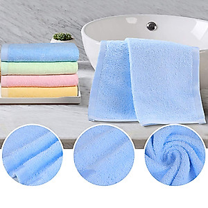 Yoofoss Hand Towels Face Washcloths Towel Set for Bathroom-Kitchen-Hotel-Multi-Purpose, Ultra Soft, Absorbent, 13" x 29" - 4 Pack