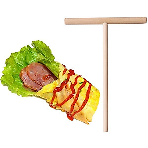 DIY Pancake Spreader Chinese Specialty Crepe Tortilla Rake Wooden Spreader Stick Crepe Maker Home Kitchen Tool