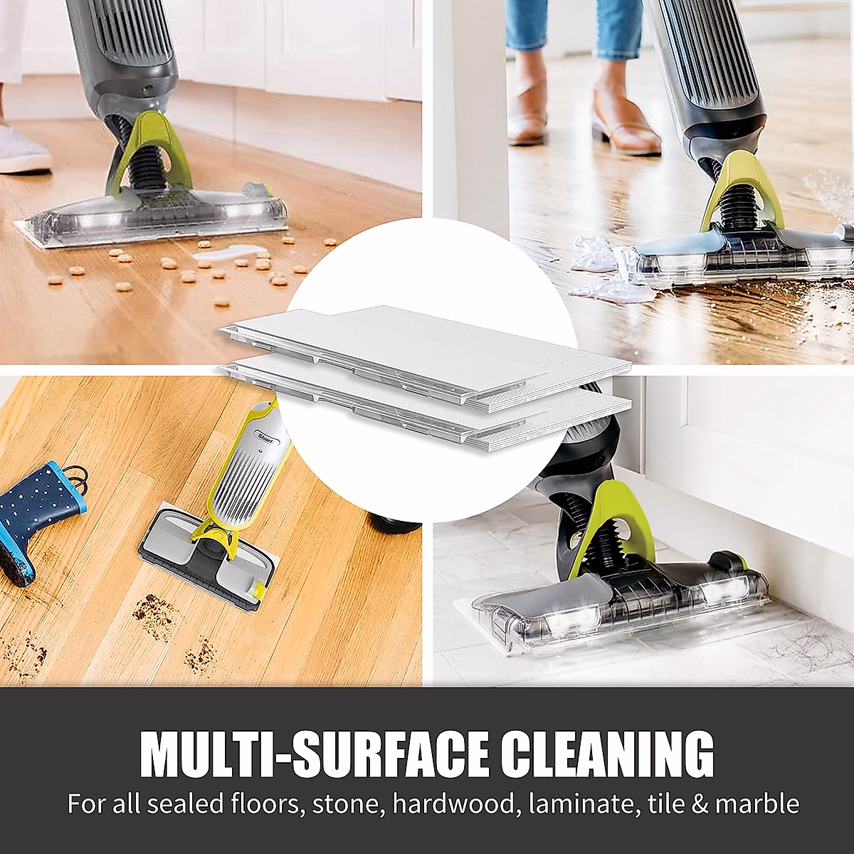 EGR 22 Pack Vacmop Pads Refills for Shark, Disposable Vacmop Replacement Pads Compatible with Shark Vacmop VM252 VM251 VM200 VM190 VM250 VC205 Vacuum Mops