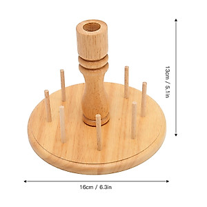 Wooden Thread Holder Rack, 8 Spools Beech Wood Embroidery Quilting Sewing Tools Bobbin Holder, Sewing Storage Rack Holder