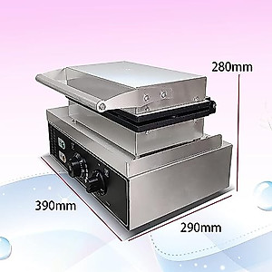 Vaseni Commercial Strange Shape Waffle Maker Machine, 4 PCS Non Stick Electric Waffle Iron, Hot Dog Baker, Waffle Iron Baking Machine, Pancake Maker, Waffle Ovens 1550W 110V