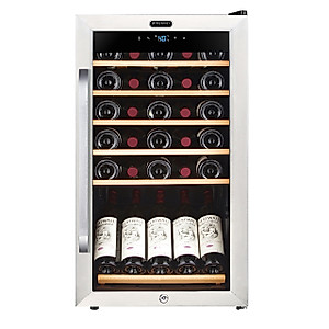 Whynter BR-1211DS Freestanding 121 Can Digital Control and Internal Fan & FWC-341TS 34 Bottle Freestanding Wine Refrigerator with Display Shelf and Digital Control, Stainless Steel, One Size