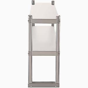 VEVOR Double Overshelf, Double Tier Stainless Steel Overshelf, 60 in. Length x 12 in. Width Double Deck Overshelf, Height Adjustable Overshelf for Prep & Work Table in Kitchen, Restaurant and Workshop