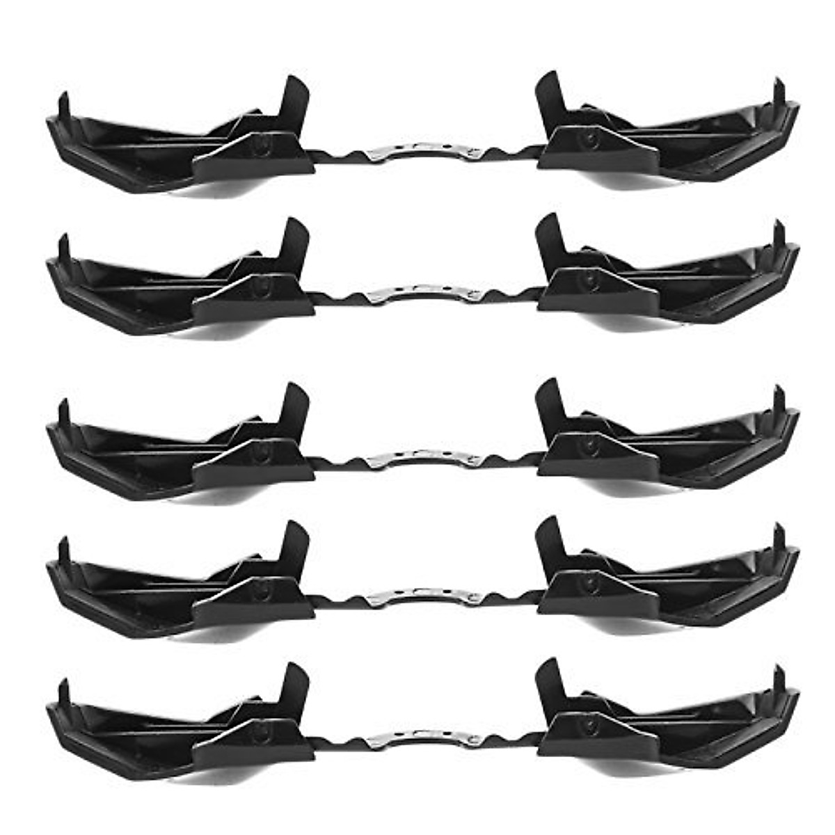 5PCS Solid Black LB RB Bumpers Triggers Buttons with T8 T6 Screwdrivers Replacement for Xbox One Elite Controller