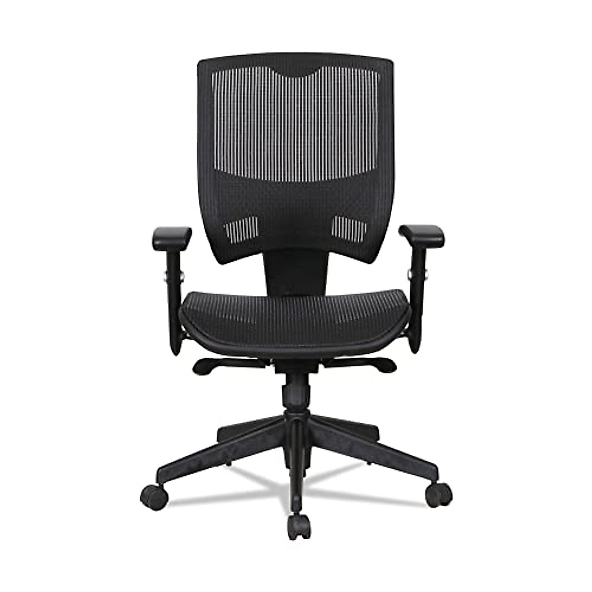 Alera Epoch Series All Mesh Multifunction Mid-Back Chair, Black