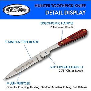 Szco Supplies 212071-HT Hunter's Toothpick Knife