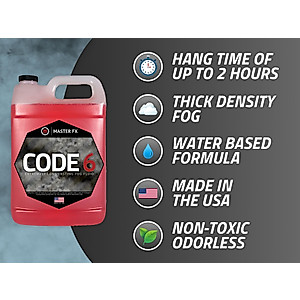 Code 6 Fog ® - Extremely Long Lasting Fog Fluid - 1 Gallon