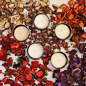 NRANSON Candle Jars with Lids for Candles Making, 48 Pack Empty Metal Candle Tins, DIY Candle Containers for Candle Making, Arts & Crafts, Storage & More (8OZ, Rose Gold)