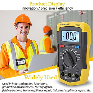 Portable Capacitance Meter,0.1pF - 20000uF Digital Capacitor Tester,with LCD Display and 2 Electroprobe,High Accurate and Low Power Consumption