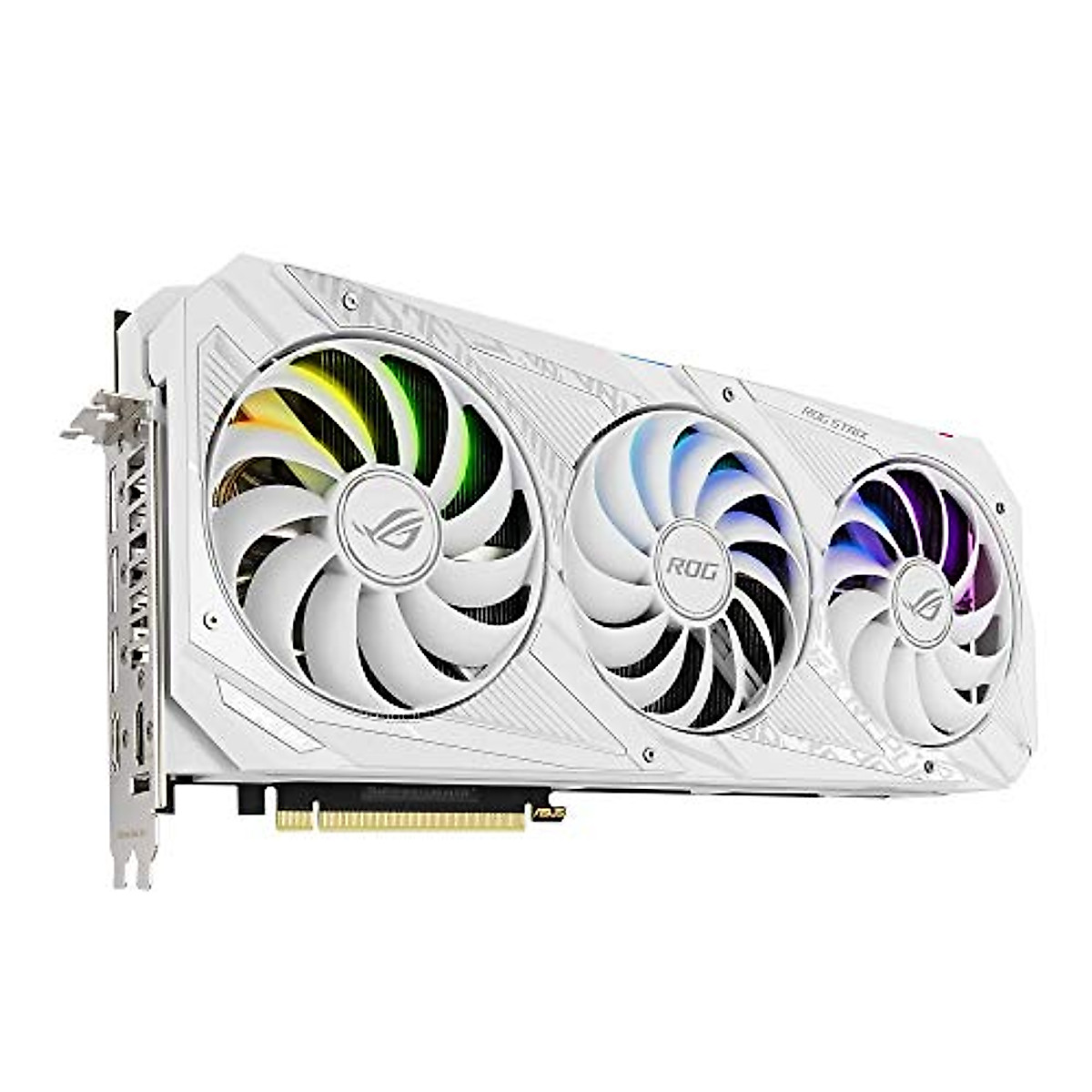 ASUS ROG STRIX NVIDIA GeForce RTX™ 3080 White OC Edition Gaming Graphics Card (PCIe 4.0, 10GB GDDR6X, HDMI 2.1, DisplayPort 1.4a, White color scheme, Axial-tech Fan Design, 2.9-slot, Super Alloy Power