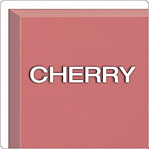Oxford Blank Color Index Cards, 3" x 5", Cherry, 100 Per Pack (7320 CHE)