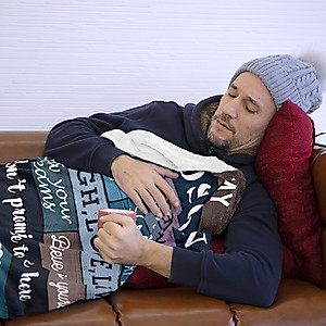 Xutapy Godson Gifts from Godmother/Godfather/Godparents, 1st Communion/Baptism Gifts for Boys, Birthday Christian Gifts for Godson Blanket 60’’x50’’, Graduation Gift for God-Son