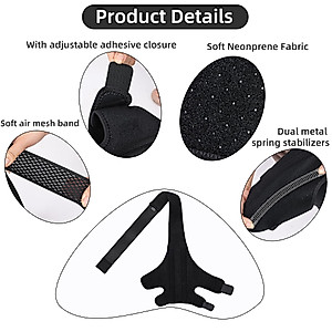 2X Support Dog Knee Brace with Metal Strips for Joint Pain Relief, Dog Leg Brace for Torn Acl Hind Leg, Rear Leg Brace with Adjustable Traction Belt for Cruciate Ligament Injury, Arthritis (Large)