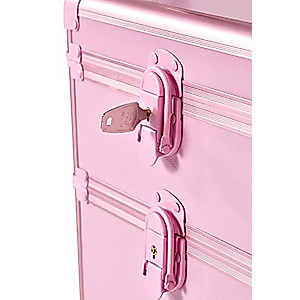 Train Case Rolling 5-in-1 with nail polish holder Portable Makeup Professional Cosmetic Organizer Makeup Traveling case Trolley Cart Trunk