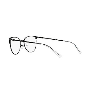 A|X ARMANI EXCHANGE Women's AX1034 Cat Eye Prescription Eyeglass Frames, Black/Demo Lens, 52 mm