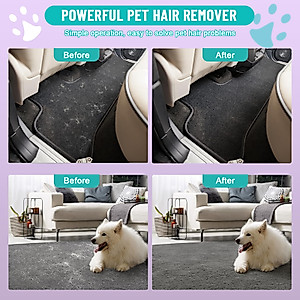 Qiguet Pet Hair Remover Dog Hair Remover - Cat Hair Remover Furniture,Carpet Rake,Pet Hair Removal Tool,Pet Hair Remover for Couch,Pet Towers,Floor Mats & Rugs - Unique Carpet Scraper & Fur Remover