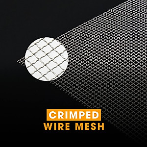 1 PC 11”X14” (28cmX36cm) Wire Mesh 5 Mesh, Sturdy Metal Mesh Sheets for DIY Projects 304 Stainless Steel No Rust Mesh Screen