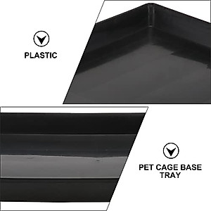 Dog Crate Replacement Pan- Plastic Pet Cage Cleaning Tray- Cage Tray Plastic Base Tray for Rabbit Dog Cat 43x28cm
