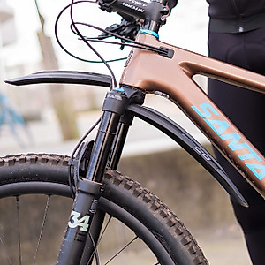 BBB Cycling Bicycle Front Fender Tool Free MTB Front Fork Composite Mud Guard MTBProtector BFD-13F