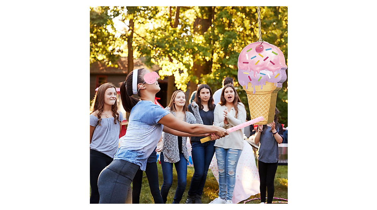 Ice Cream Piñata - Cone-Shaped Party Decor for Summer Celebrations