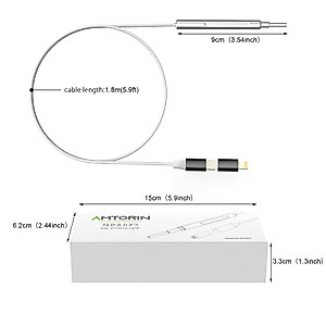 Ear Wax Removal AMTORIN 1080P,No WiFi Needed, Plug and Play,Earwax Remover Tool Compatible with iPhone 15,iPhone and Android Phone, Photo and Video Function, Ear Cleaner for iOS and Android (3.9mm)