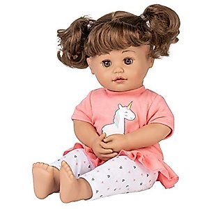 Adora My Cuddle & Coo Babies Collection, 15" Baby Doll in Sweet Powder Scent and 5 Touch Activated Sounds: She Cries, Coos, Giggles, Kisses Back & Says Momma Birthday Gift For Ages 3+ - Unicorn Magic