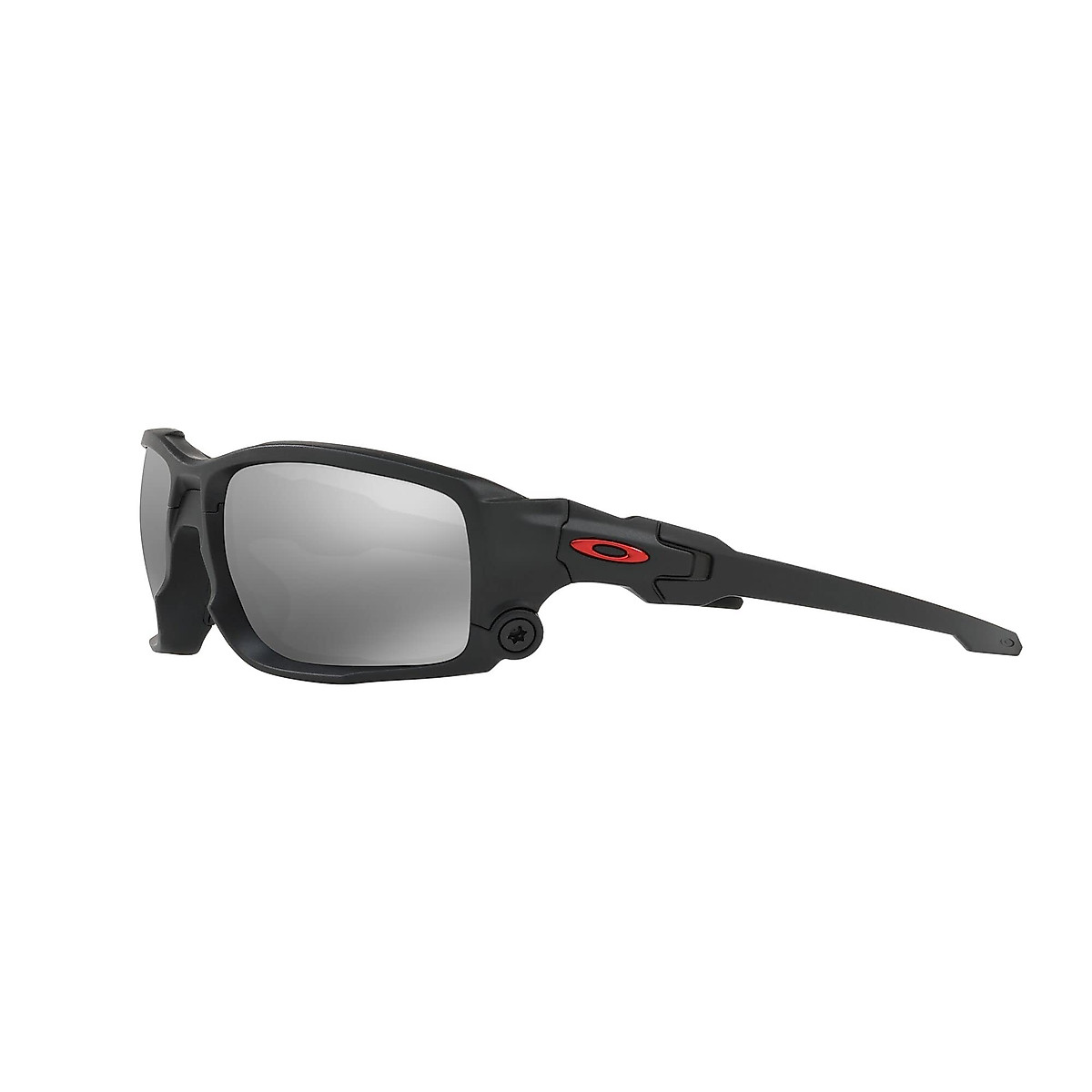 Oakley Men's OO9329 Ballistic Shocktube Rectangular Sunglasses, Matte Black/Black Iridium, 61 mm