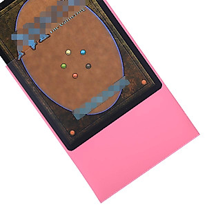 DeELF 500 ct TCG Standard Card Sleeves Bulk Deck Protector Standard Card Sleeves Cord for Collectible Gaming Cards (Pink Matte)