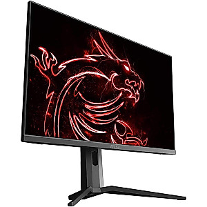 MSI Full HD Gaming RGB Non-Glare Super Narrow Bezel 1ms 1920 x 1080 144Hz Refresh Rate Adjustable Height Arm FreeSync 27” IPS Gaming Monitor (Optix MAG273R), Black (OPTIXMAG273R)