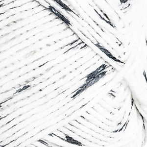 Bernat Handicrafter Cotton Yarn, Gauge 4 Medium Worsted, Salt/Pepper