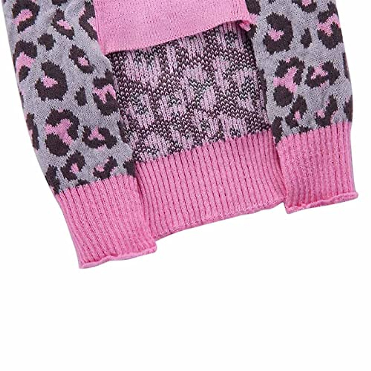 Christmas Outfit for Dogs Female Pet Winter Sweater Clothes Pink Dog Cute Bowknot Puppy Puppy Leopard Pet Clothes