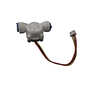 GREDIA 3/8" Quick Connect Water Flow Sensor Food-Grade Switch Hall Effect Flowmeter Fluid Meter Counter 0.3-10L/min