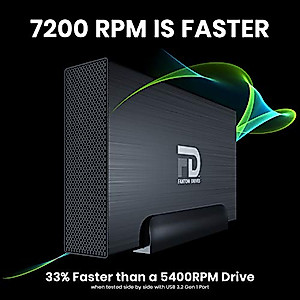Fantom Drives 4TB External Hard Drive - GFORCE 3 Pro 7200RPM, USB3, Aluminum, Silver , GF3S4000UP