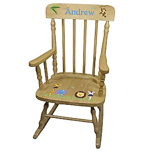 My Bambino Personalized Boys Wood Rocking Chair