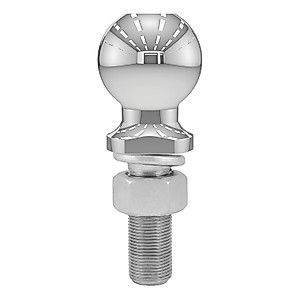 CURT 40021 Chrome Trailer Hitch Ball, 6,000 lbs, 2-5/16-Inch Diameter, 1 x 3-Inch Shank