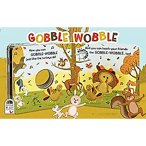 Gobble Wobble Finger Puppet Thanksgiving Board Book Kids Ages 0-4 (Children's Thanksgiving Interactive Finger Puppet Board Book)