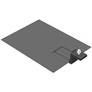 Pack 10 Black Z Foot Bracket with Flashing for Solar Panel PV Module Mounting Racking Installation