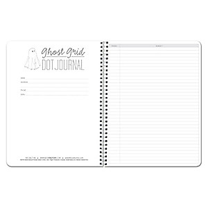 BookFactory Ghost Grid Dot Journal/Large Bullet Notebook 120 Pages 8.5" x 11" Wire-O (JOU-120-7CW-A(DotJournalPF))