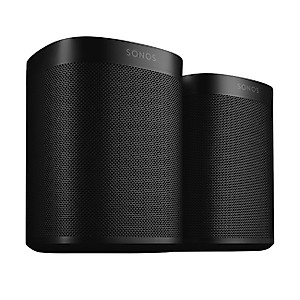 Sonos Two Room Set with All-New One - Smart Speaker with Alexa Voice Control Built-in. Compact Size with Incredible Sound for Any Room. (Black)